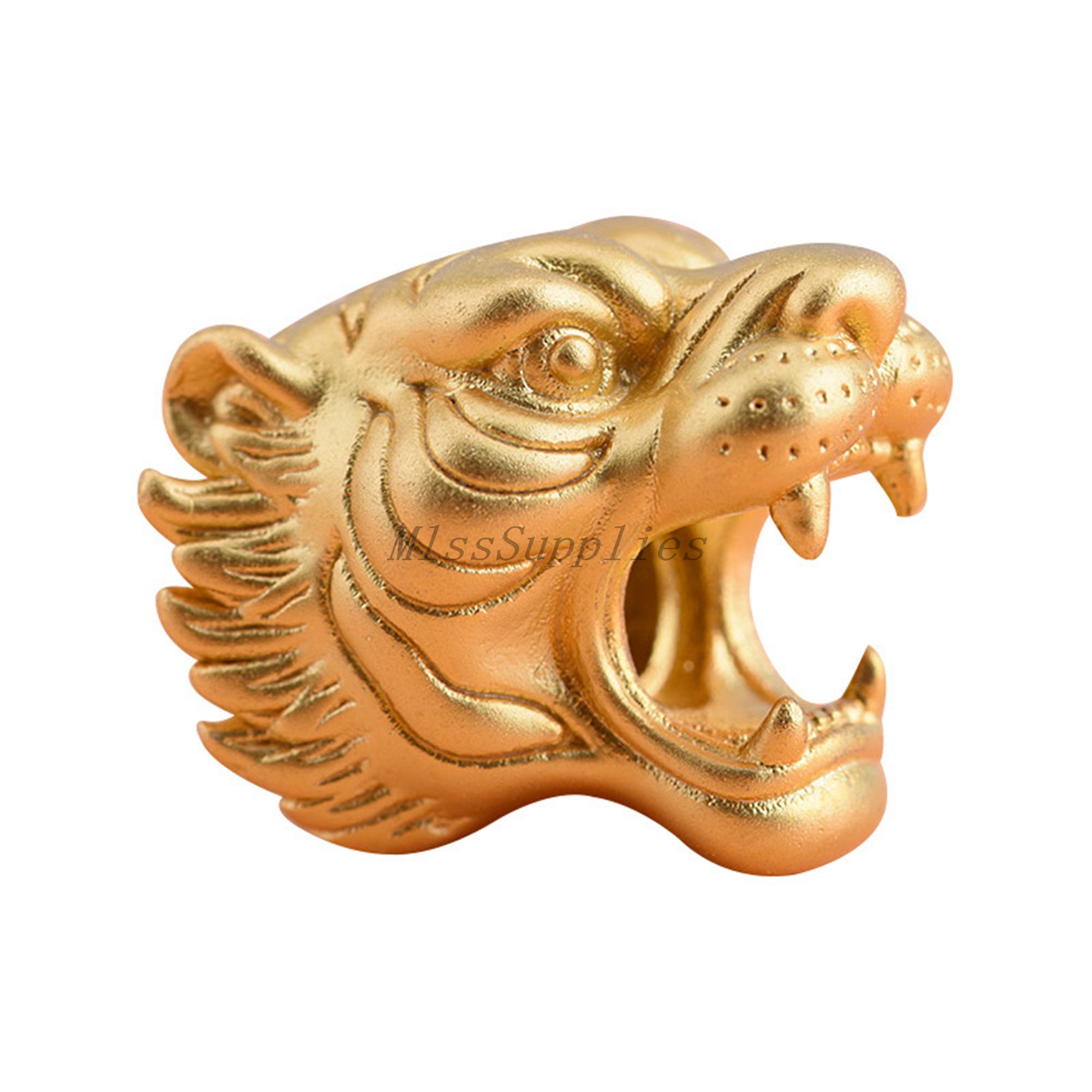 Sterling Silver Beads Sterling Silver Tiger Beads S925 - Etsy