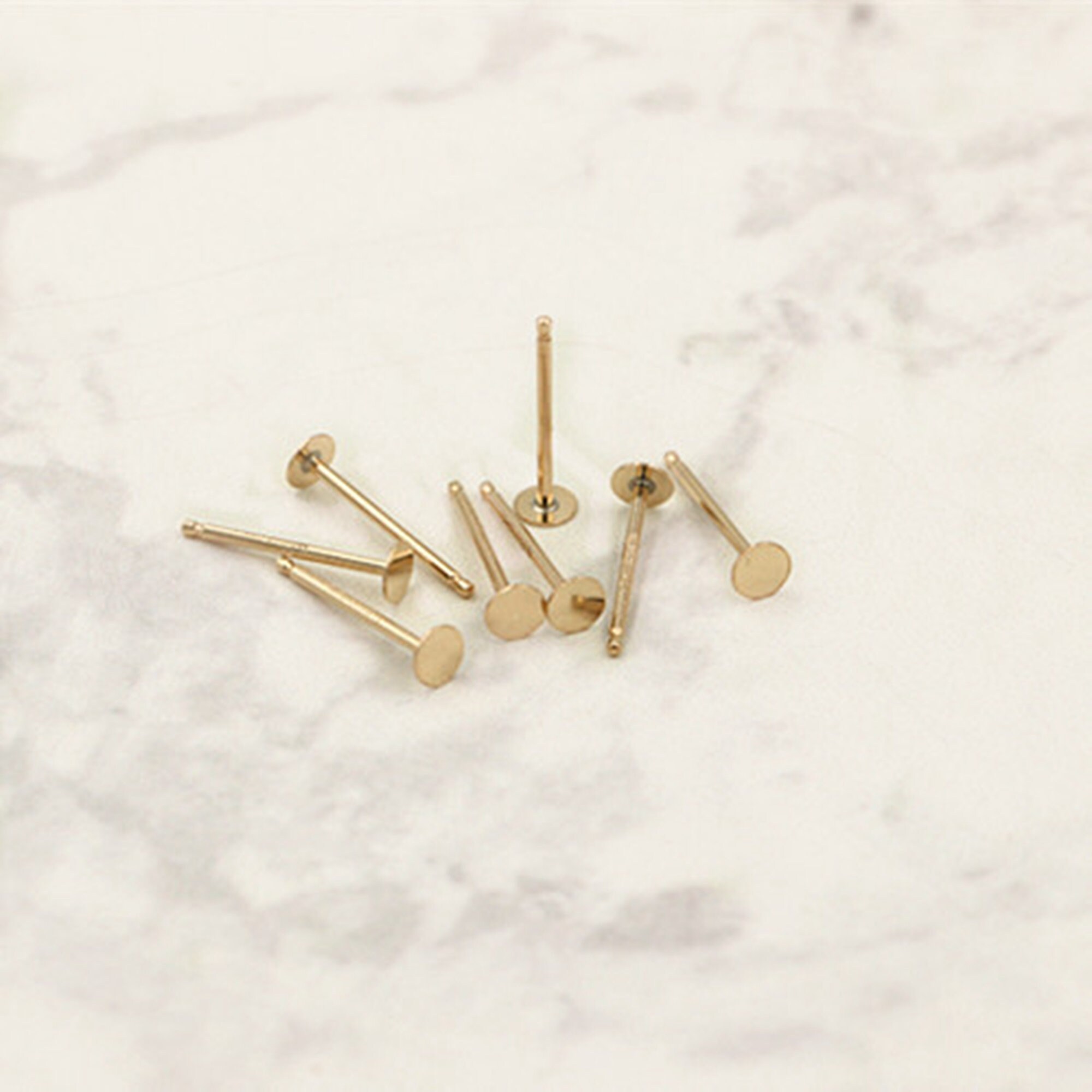 14K Gold Filled Earring Posts Gold Filled Earring Post for - Etsy
