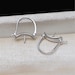 Sterling Silver Leverback Earring Settings, 925 Silver Earring Hoops ...