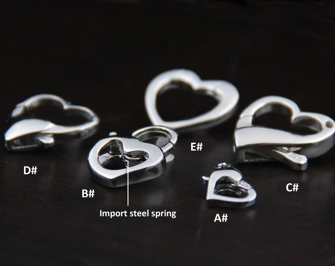 Sterling Silver Dragon Head Clasps S925 Silver Hook Clasp for | Etsy