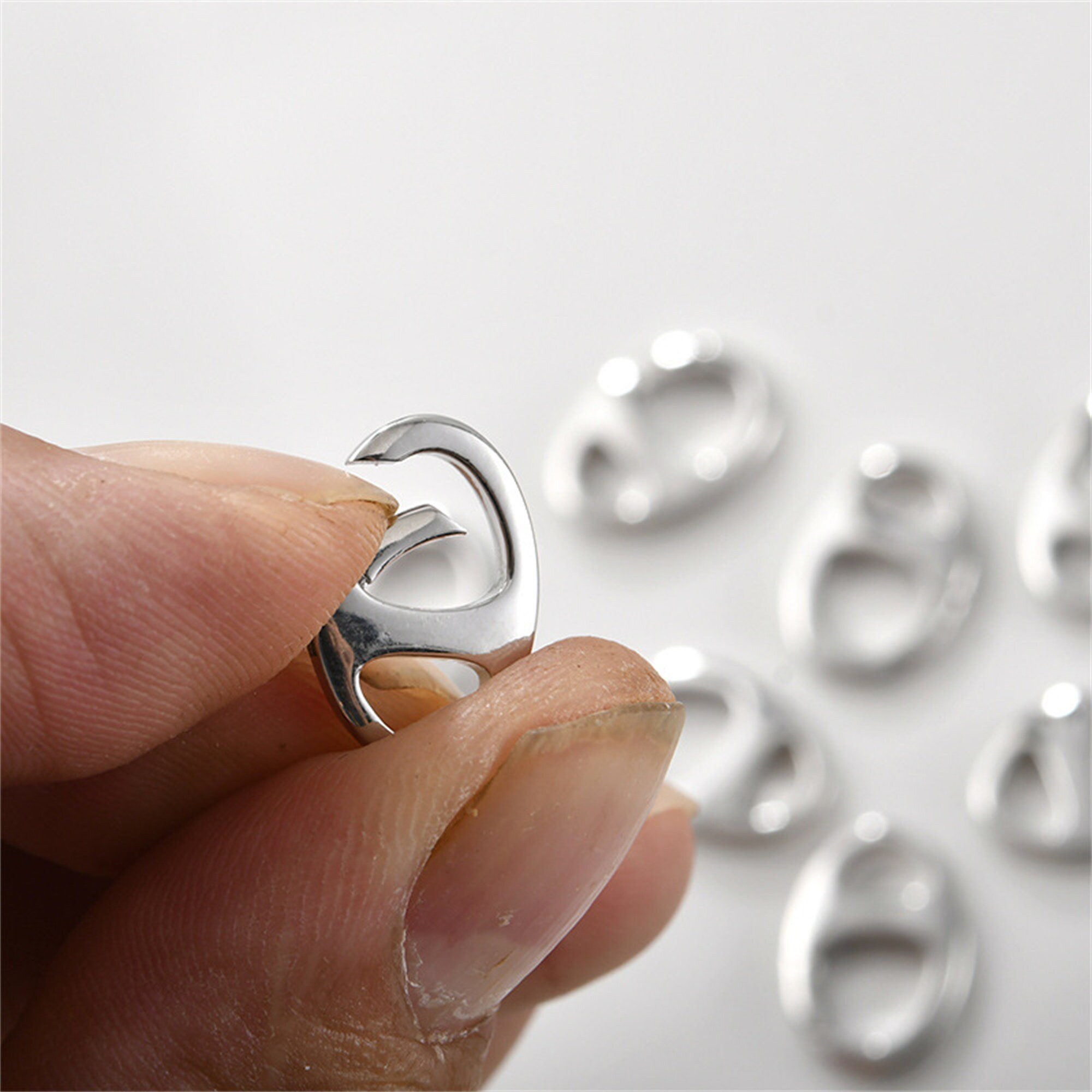 14K Gold Plated Oval Clasps, Push Gate Clasp, Oval Hinged Clasp, Push ...