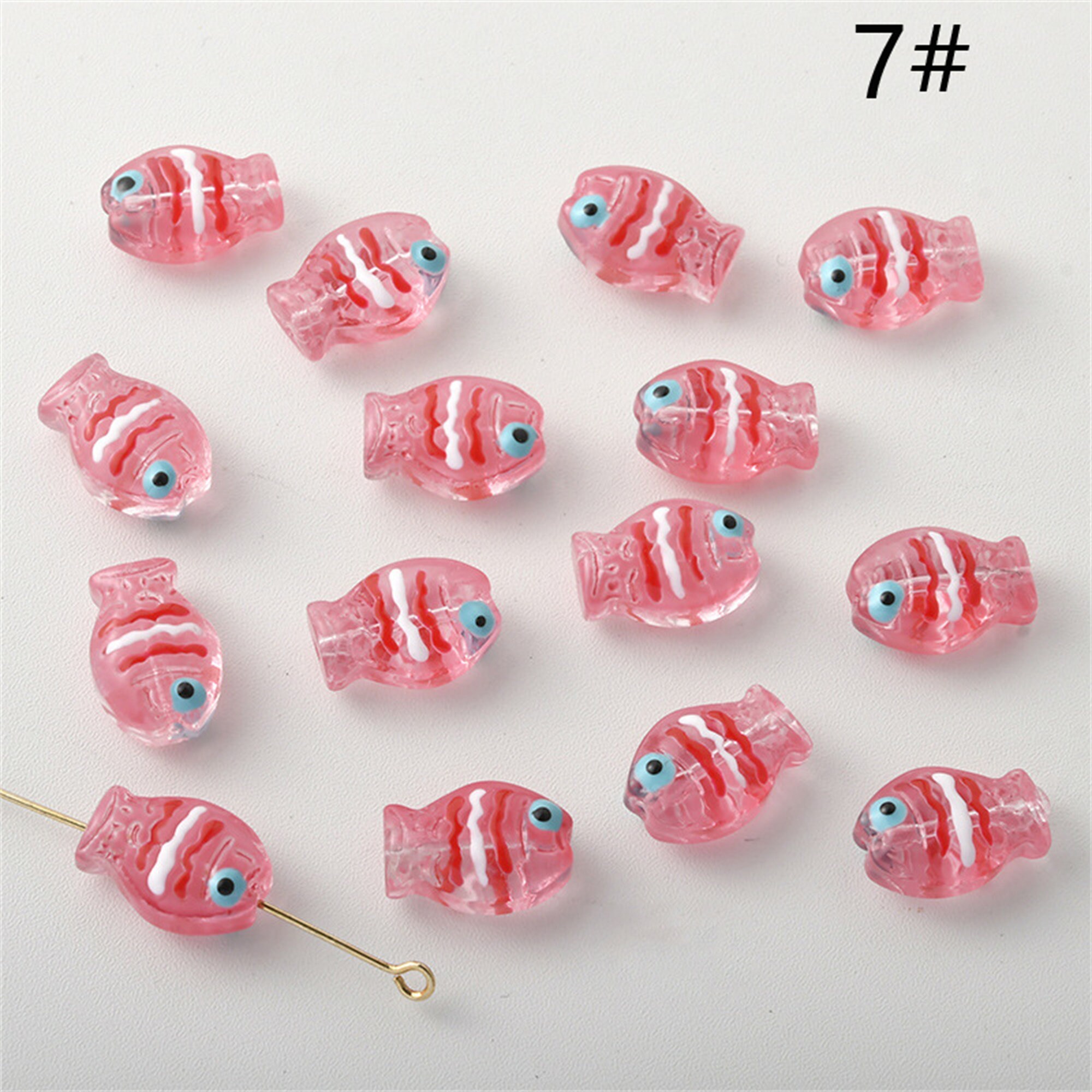 Glaze Fish Beads, Sea Life Bead, Ocean Bead, Marine Bead, Fishing Bead ...