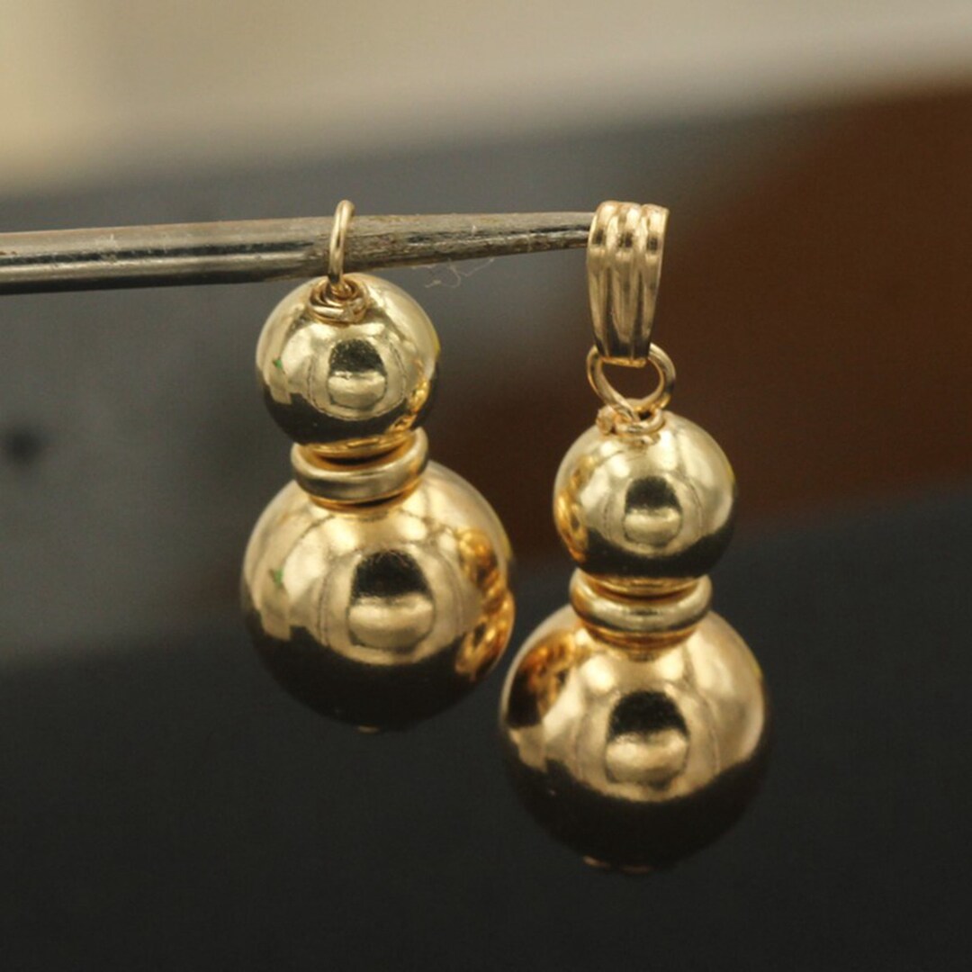 14K Gold Filled Gourd Charm, Gold Filled Gourd Charm, Bracelet Charm ...