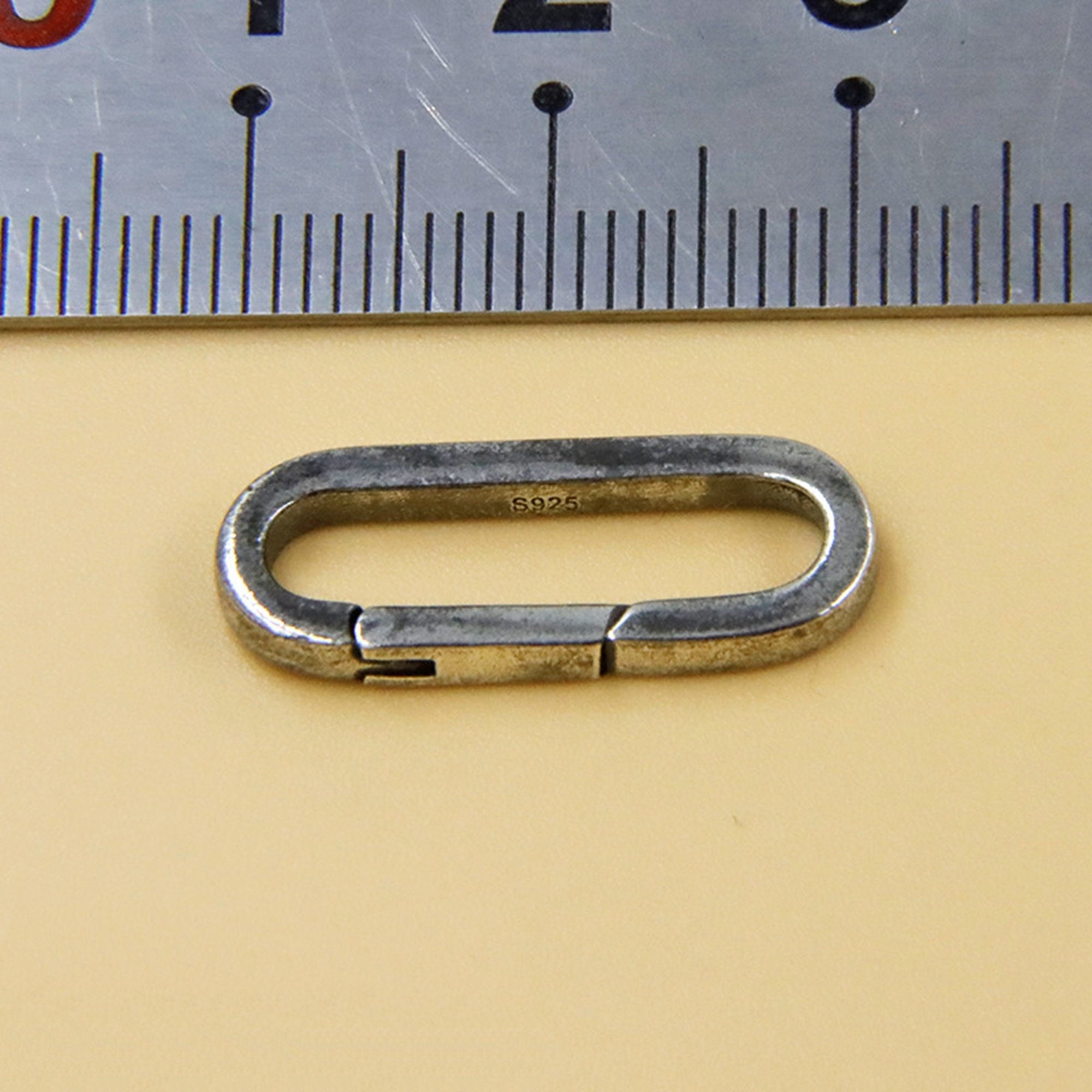 Sterling Silver Oval Clasp, Spring Gate Clasp, Pearl Clasp, Silver ...