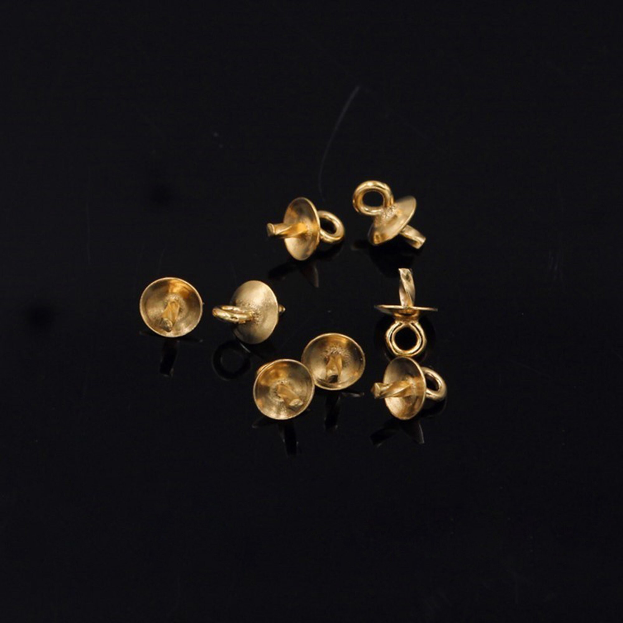 14K Gold Filled Cup & Peg Drops Gold Filled Cup and Peg for - Etsy