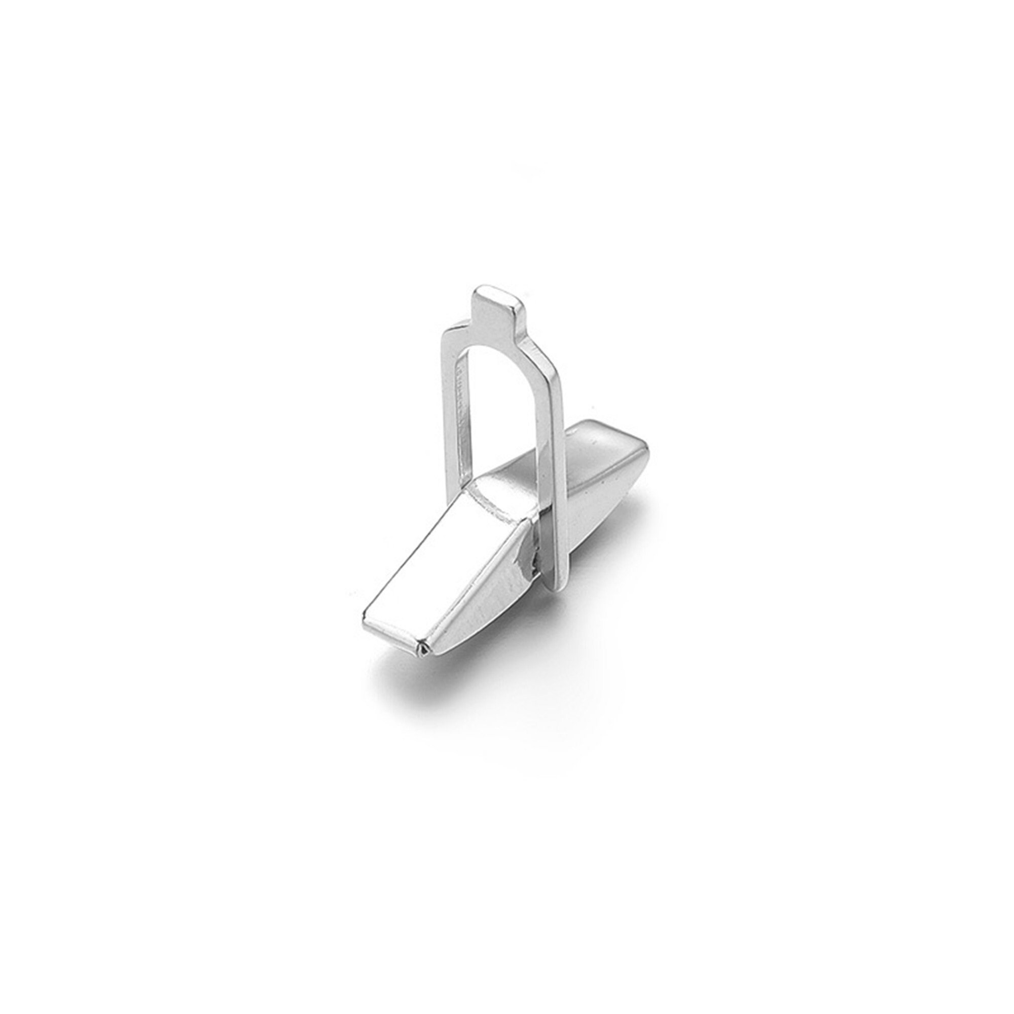 Sterling Silver Plain Triangle Cufflink, 925 Silver Geometric Cufflinks ...