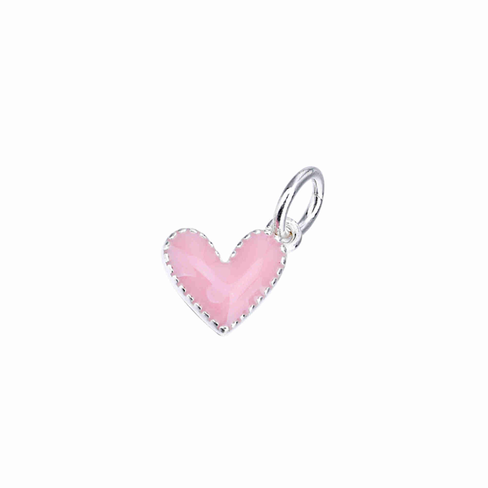 Sterling Silver Heart Charm, S925 Silver Charm for Jewelry Making ...