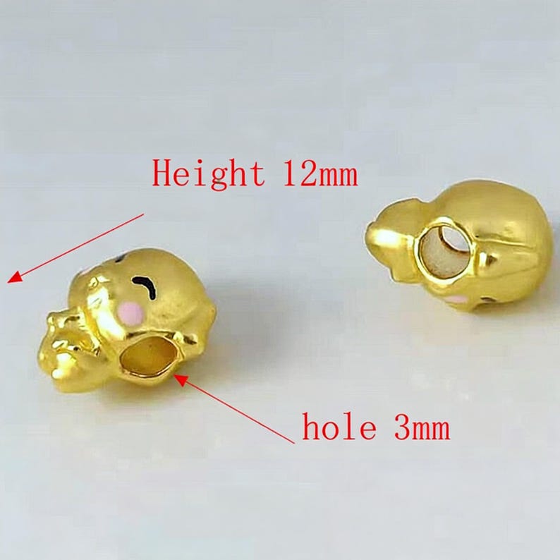 18K Matte Gold Plated Zodiac Beads, Animals Beads, Zodiac Beads, Focal ...