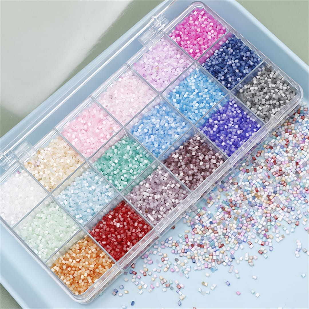 Glazed Tube Beadw/ Opal Effect, Colorful Tube Bead, Pony Bead, Seed ...