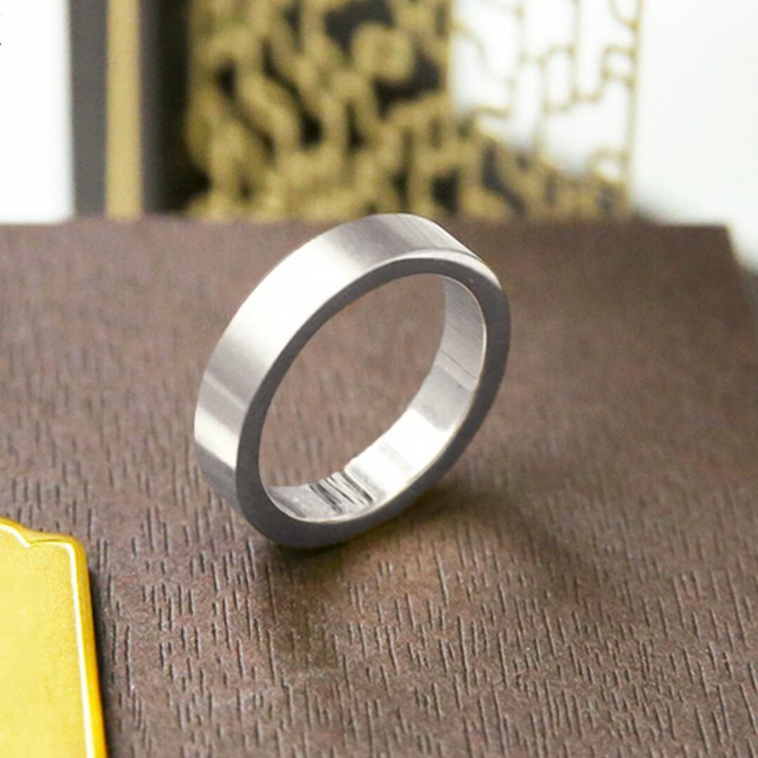 Sterling Silver Circle Ring Setting, S999 Silver Circle Bezel Cup Ring ...