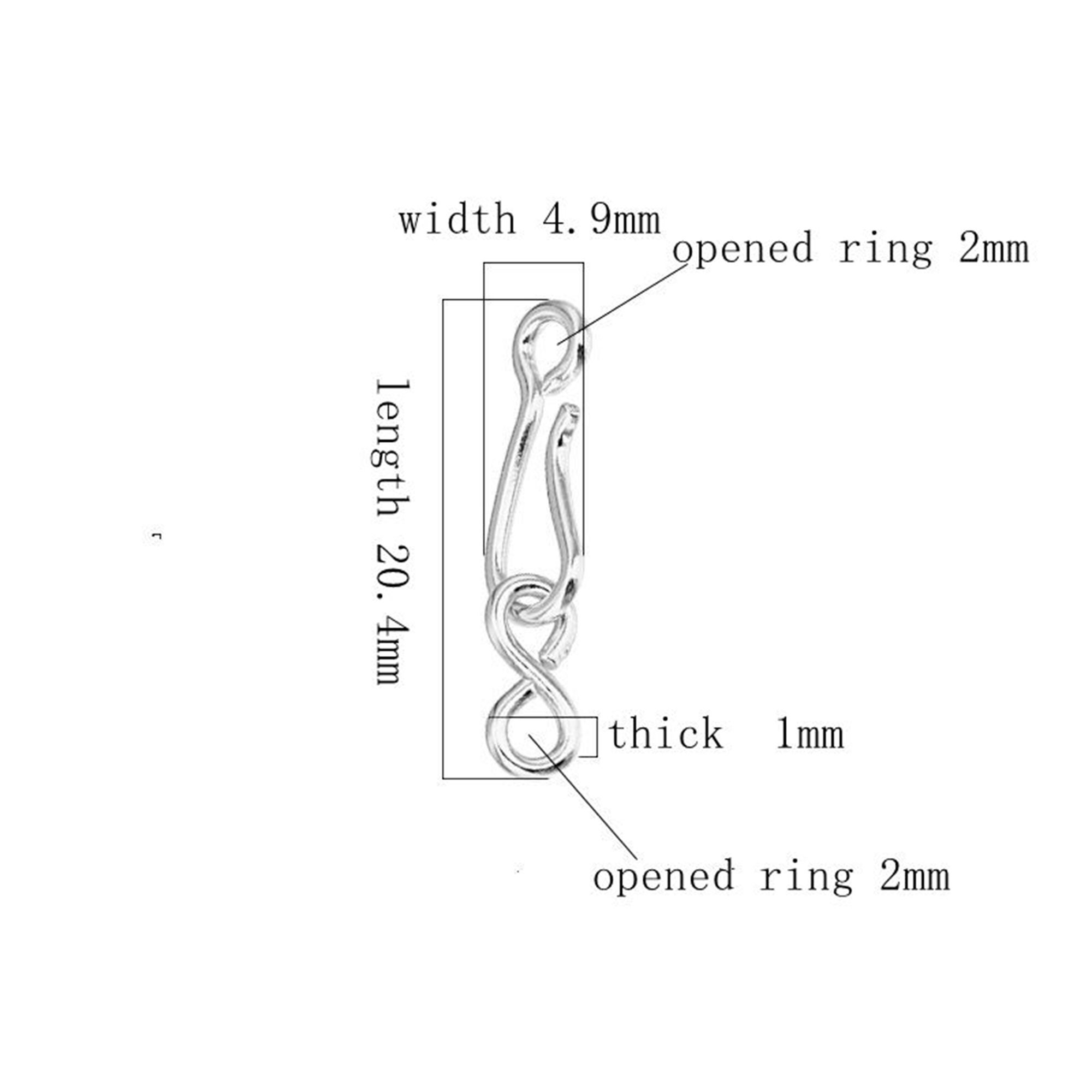 Sterling Silver Question Mark Clasps S925 Silver Hook Clasp - Etsy