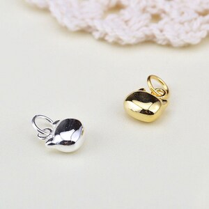 Sterling Silver Kitty Cat Charm, S925 Silver Shiny Cat Charm for ...