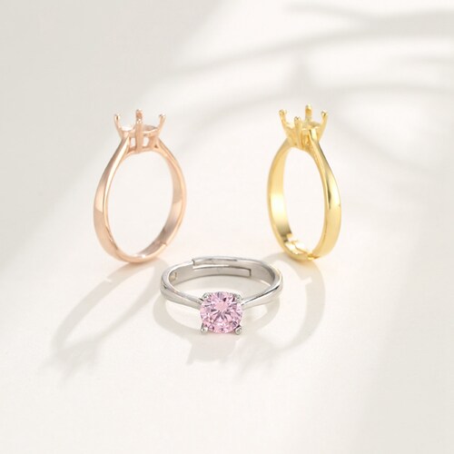 925 Sterling Silver Round Bezel Blank Cup Ring Setting Cup - Etsy