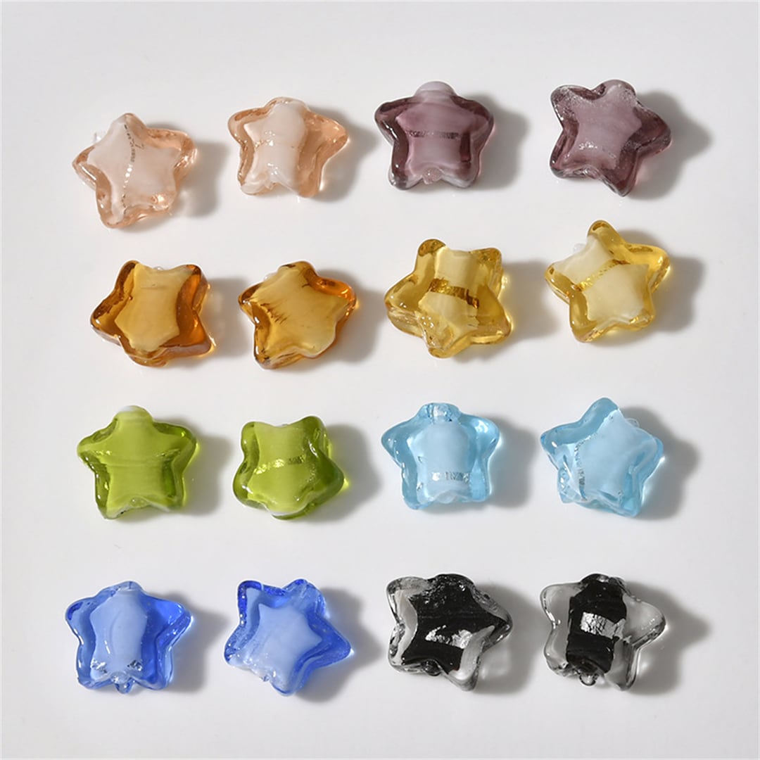 Glaze Star Beads, Celestial Bead, Starry Bead, Night Sky Bead, Twinkle ...