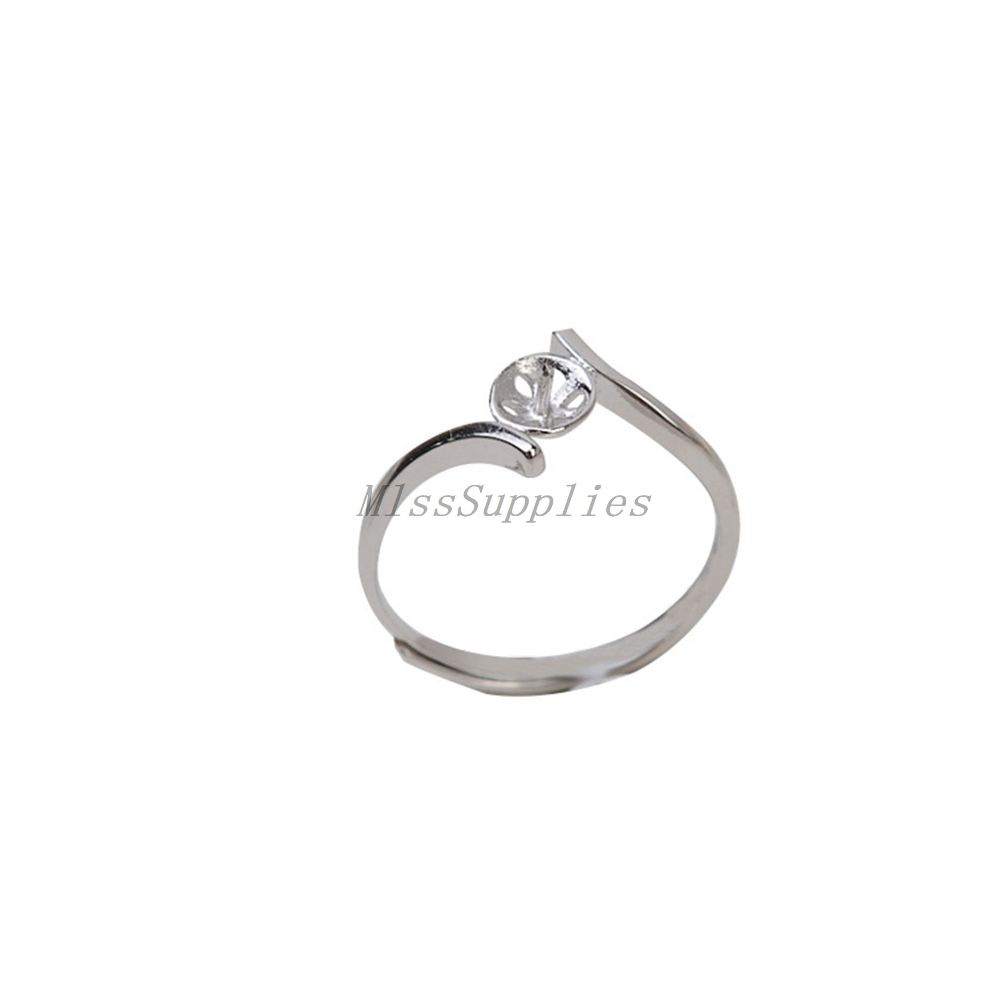 Sterling Silver Ring Setting S925 Silver Ring Setting - Etsy