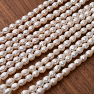 Genuine Natural Freshwater Pearls Beads, Oval Baroque Pearl Beads, Oval ...