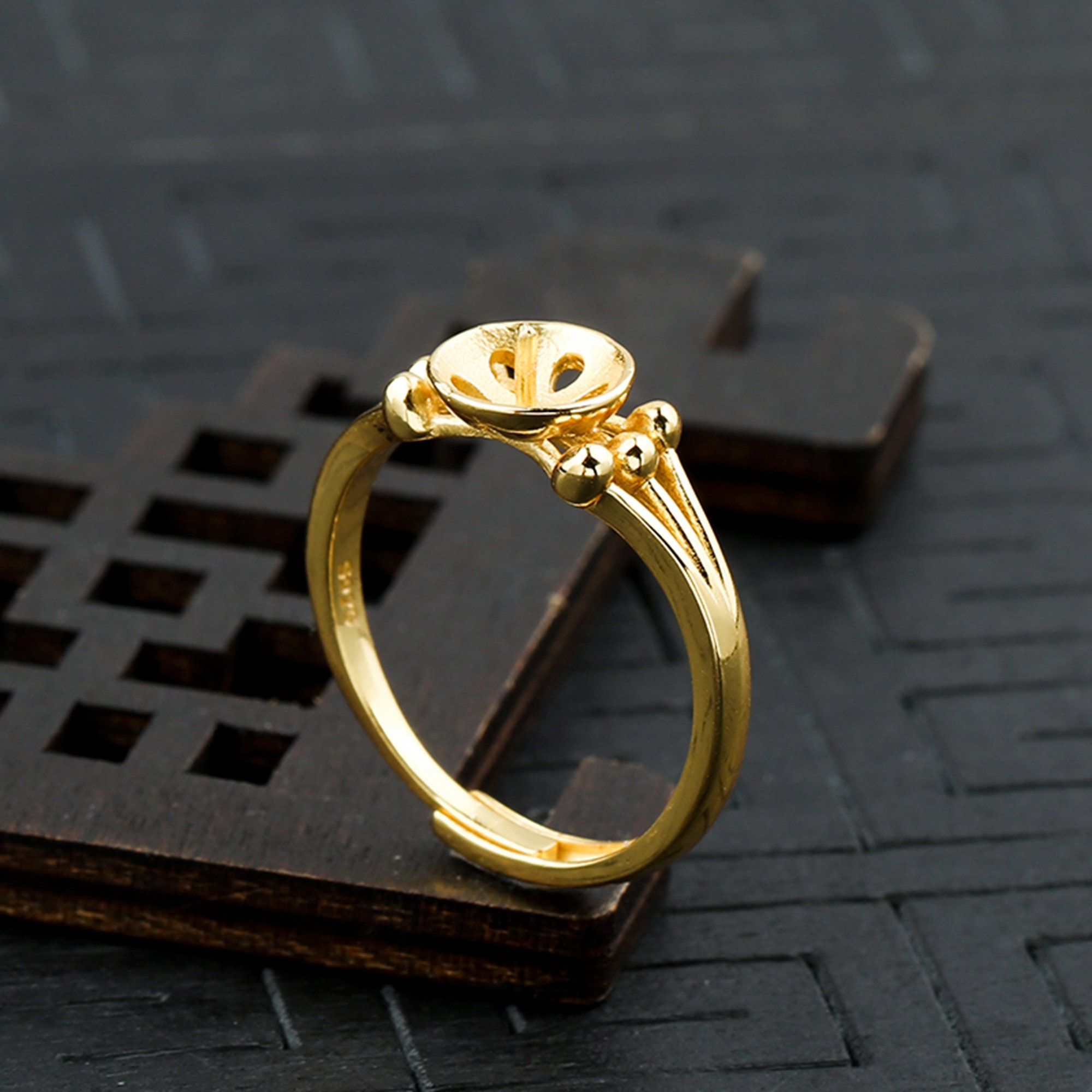 Sterling Silver Ring Setting S925 Silver Ring Setting - Etsy