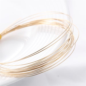14K Gold Plated Semi Hard Wires, Round Wire, Half Hard Wire, Soft Wire ...