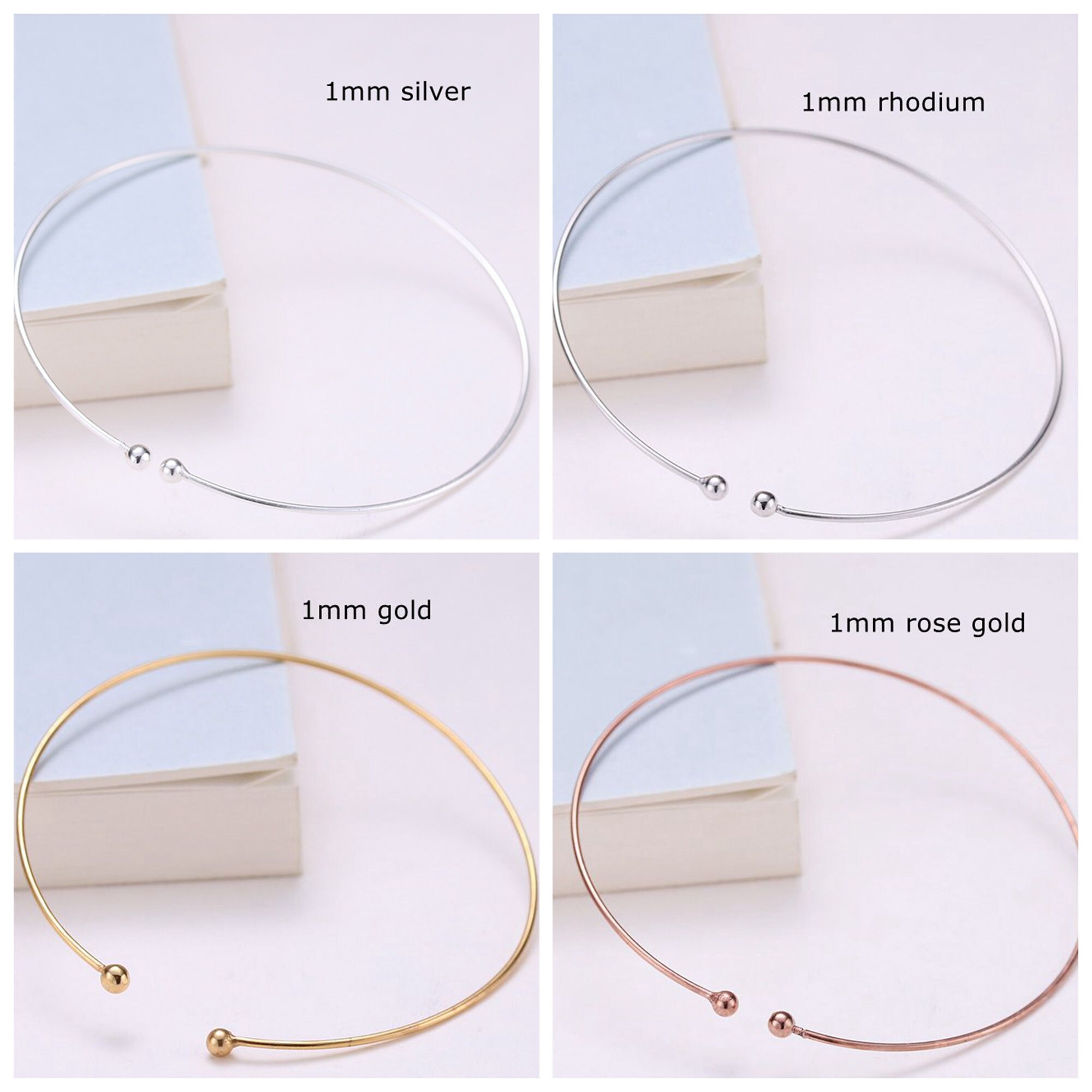 Sterling Silver Wire Bangle Bracelet Wire Bracelet Wire | Etsy