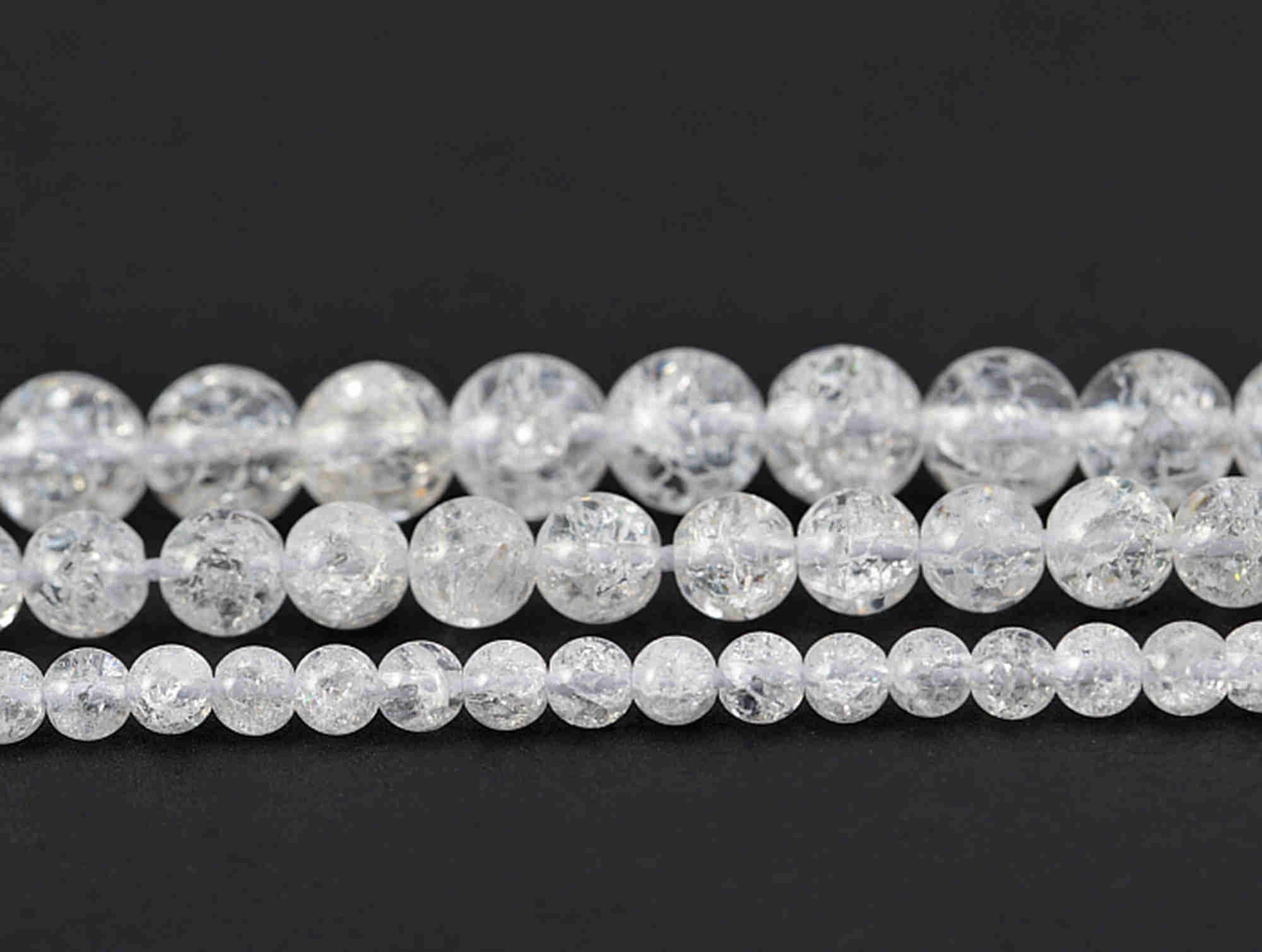 White Healing Crystal Beads Natural White Crystal for Jewelry - Etsy