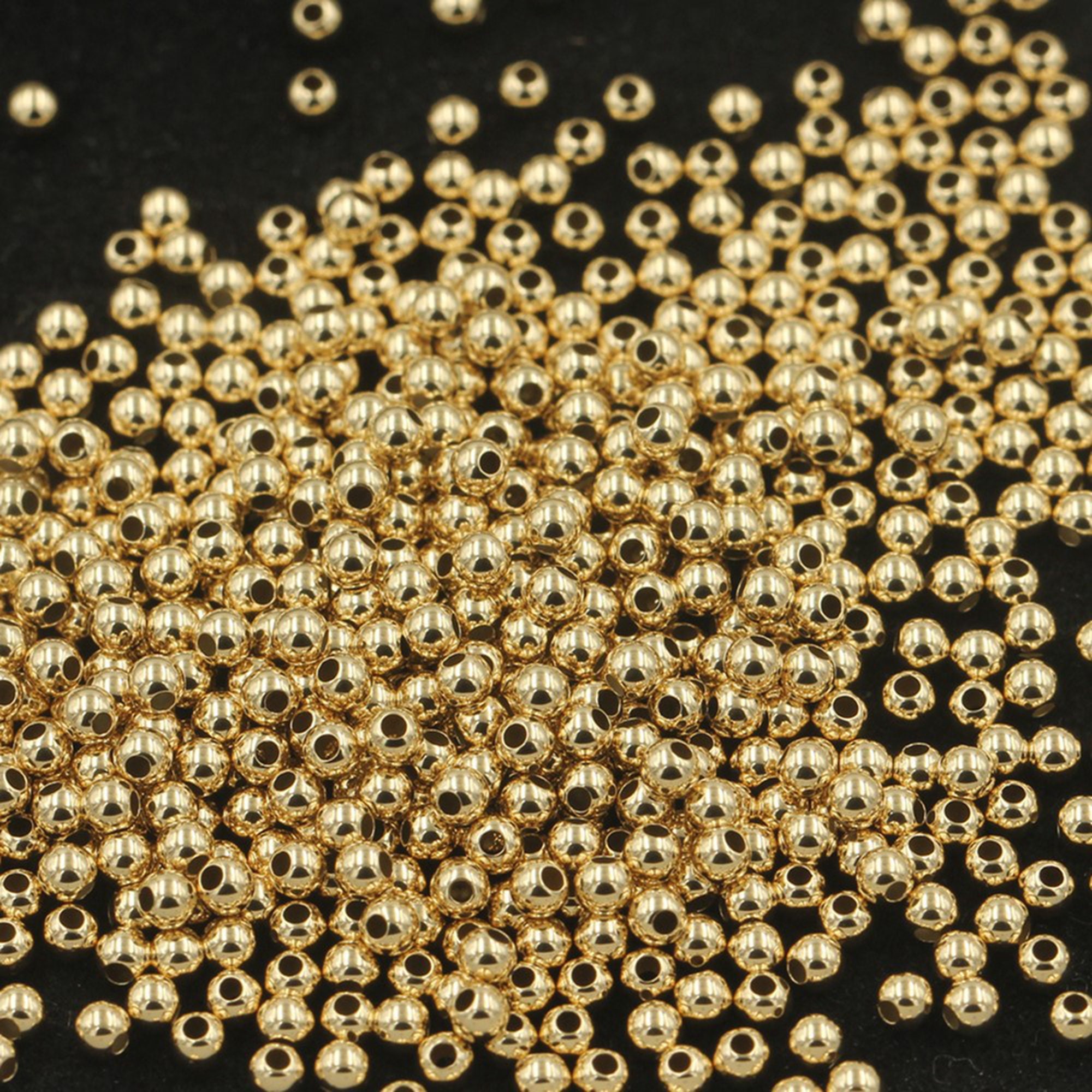 14K Gold Filled Plain Round Beads Gold Filled Round Beads for - Etsy