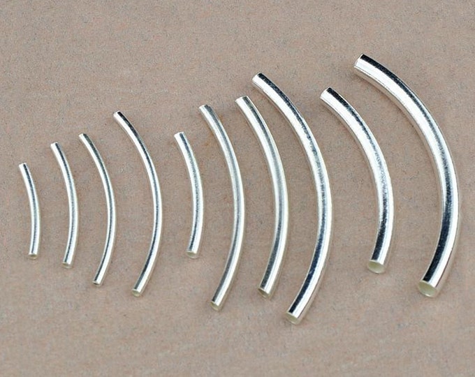 14K Gold Filled Plain Smooth Curve Tubes Gold Filled Curve - Etsy