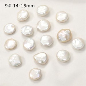 Natural Shell Flat Round Beads, Fresh Water Pearl Beads, Geometric Bead ...