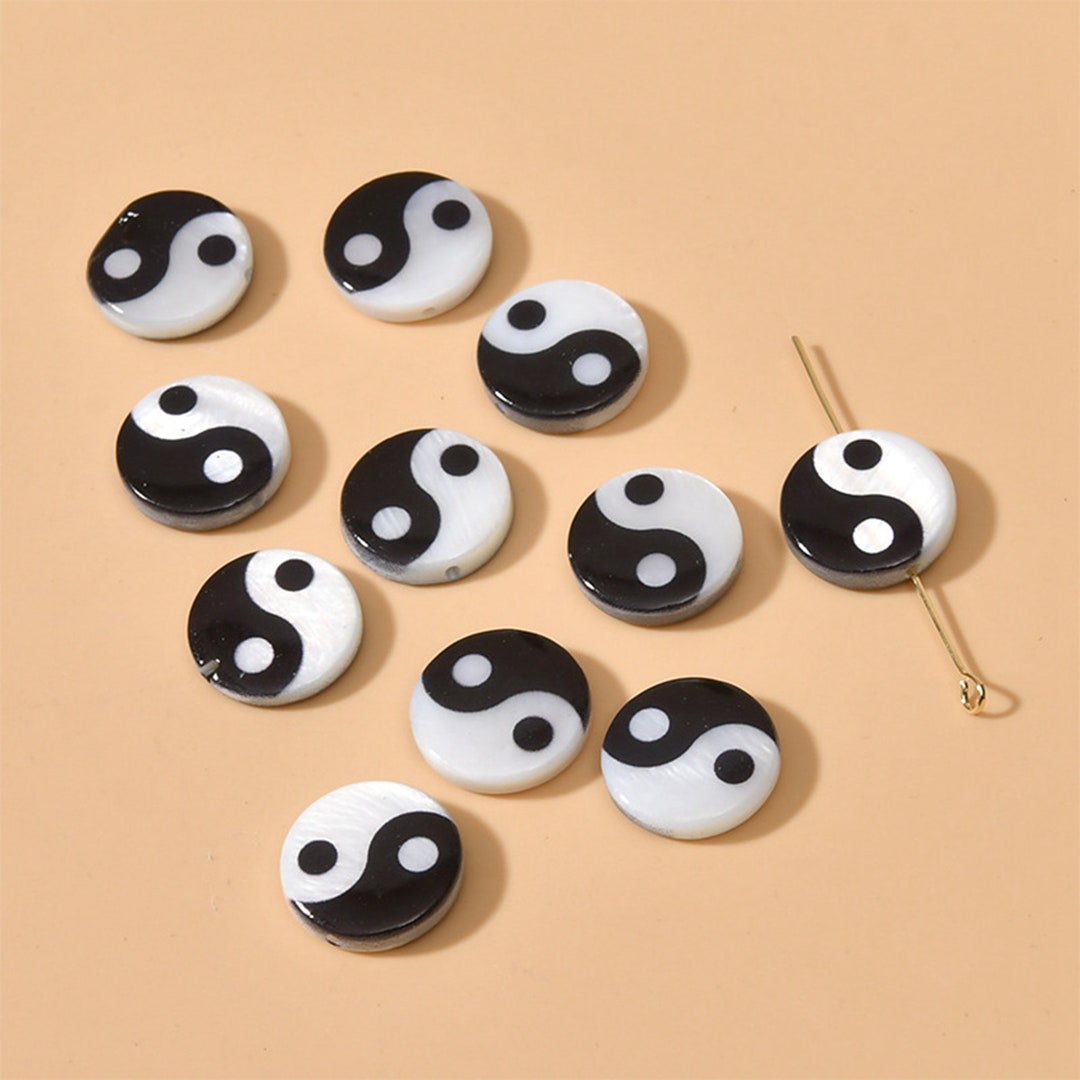 Shell Symbolic Beads, Yin Yang Bead, Taichi Bead, Protection Bead ...