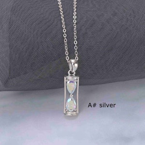Sterling Silver Hourglass Charm Pendant, Hourglass Sand Timer Jewelry ...