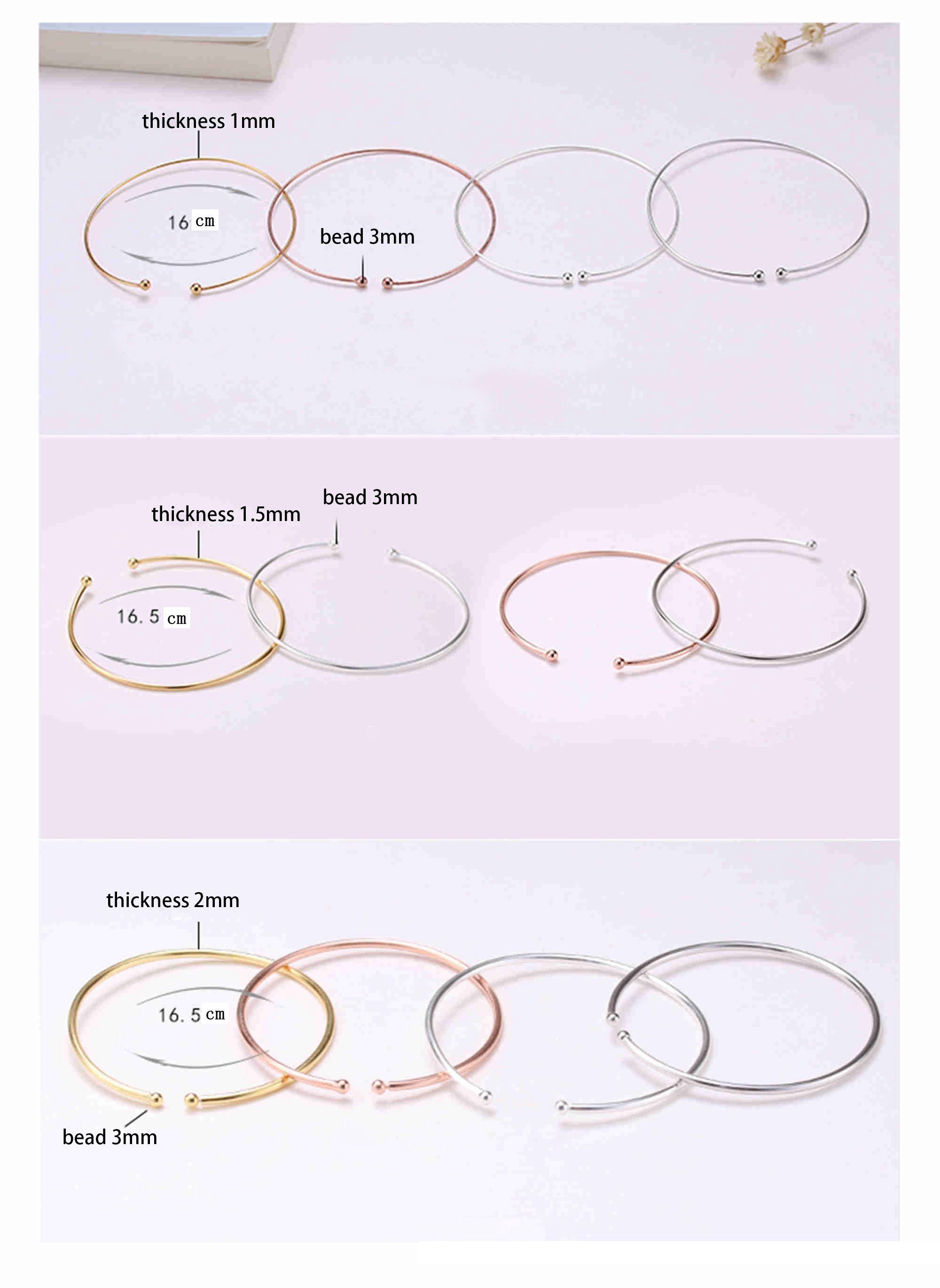 Sterling Silver Wire Bangle Bracelet Wire Bracelet Wire | Etsy