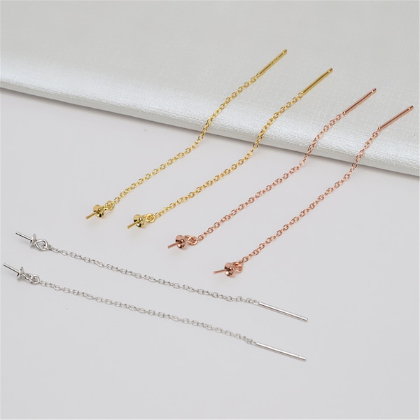 Ear Thread Earrings - Etsy