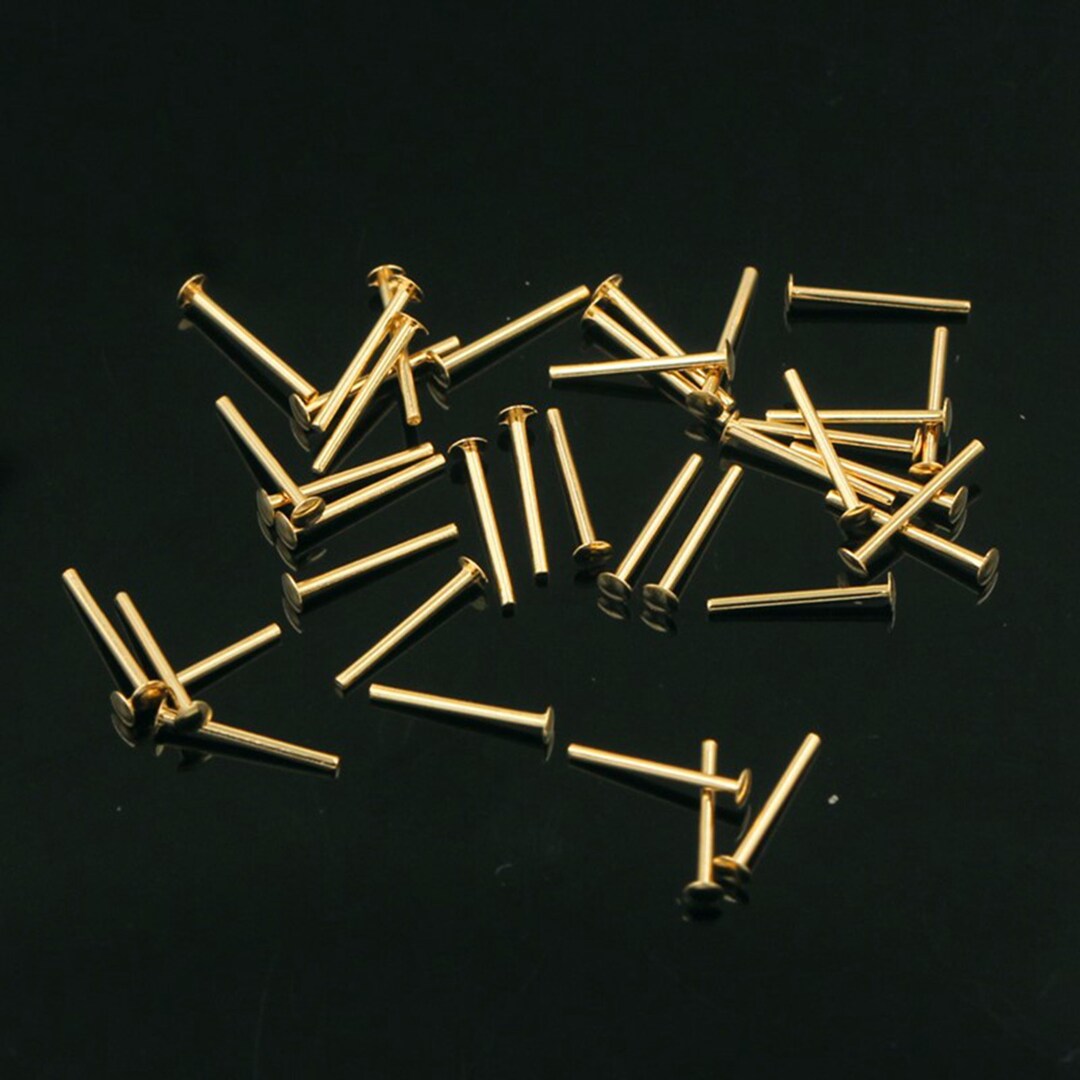 14K Gold Filled Pins Headpins, Gold Filled T-pins for Jewelry Making ...