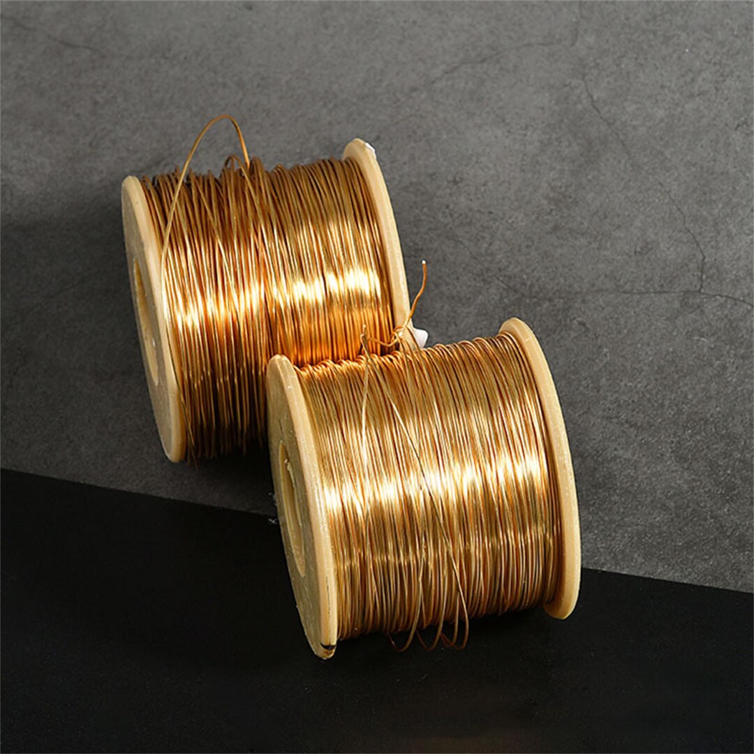 2 Meter Gold Plated Half Hard Wire,gold Tone Round Wire,model Wire ...