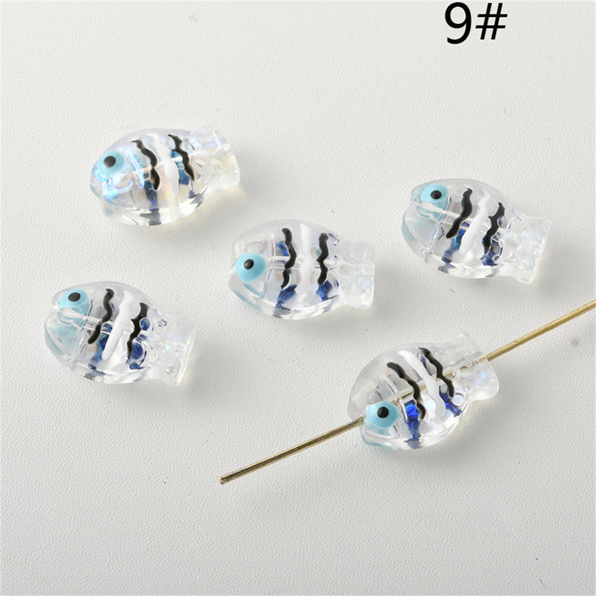 Glaze Fish Beads, Sea Life Bead, Ocean Bead, Marine Bead, Fishing Bead ...
