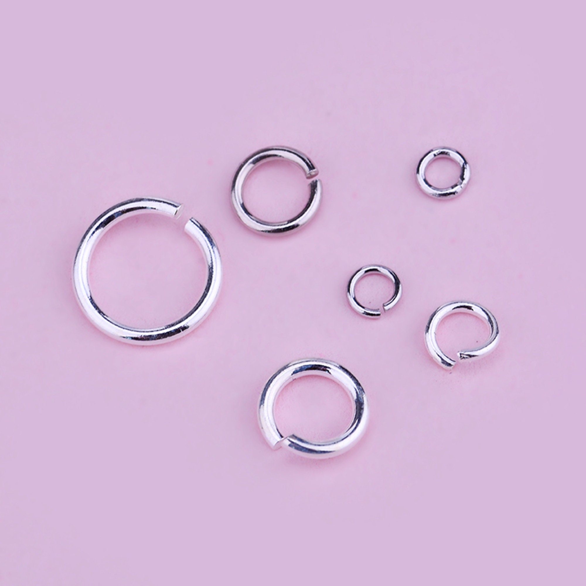 10/100pcs Sterling Silver Jump Ring S925 Silver Open Jump - Etsy