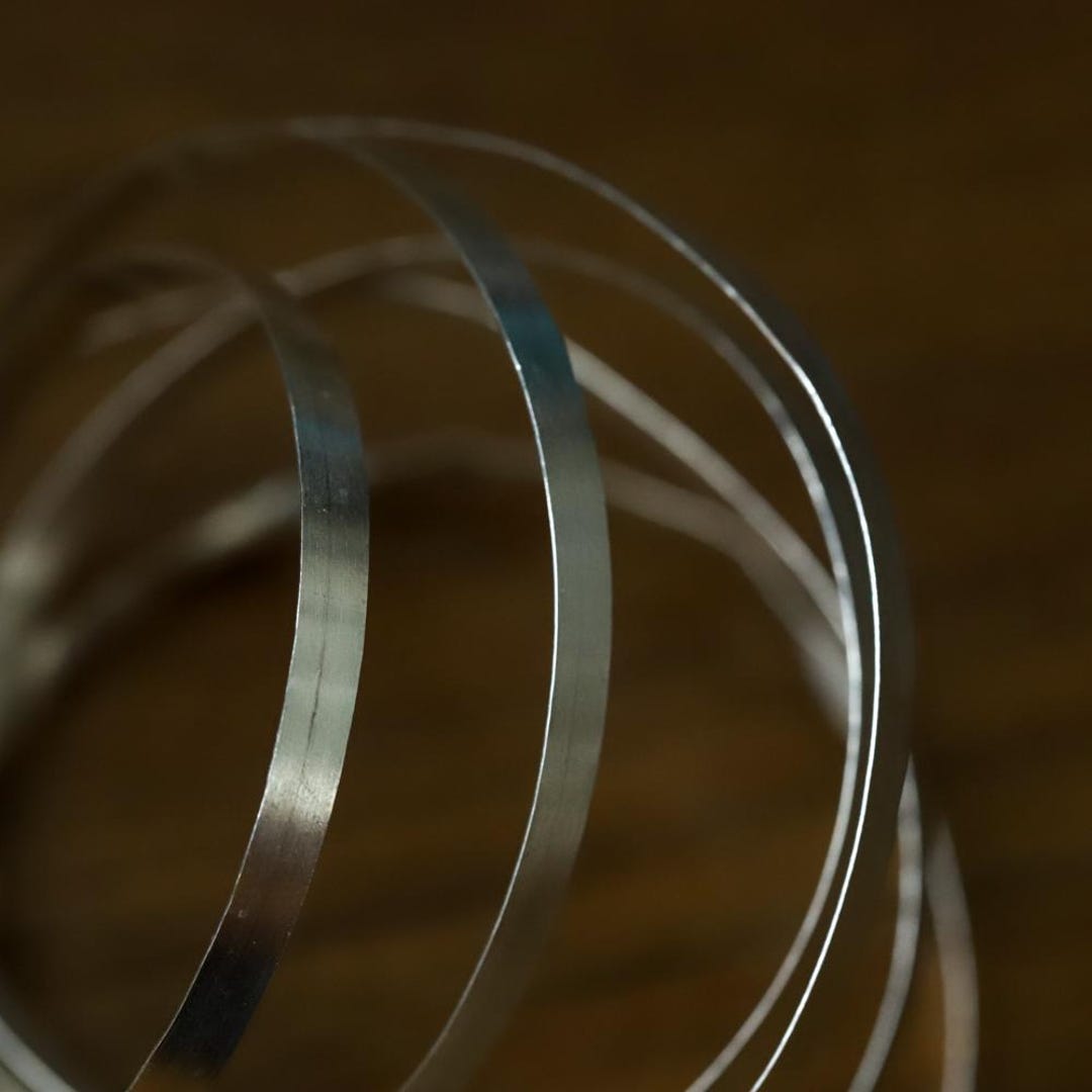 Sterling Silver Wire, S925 Silver Flat Wire for Jewelry Making Supplies ...