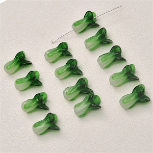 Crystal Glass Vegetable Beads, Glass Chinese Cabbage Bead, Bok Choy ...