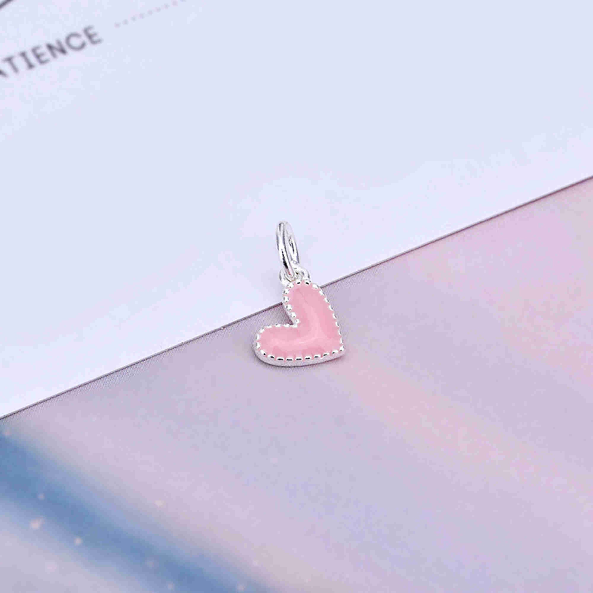 Sterling Silver Heart Charm S925 Silver Charm for Jewelry - Etsy