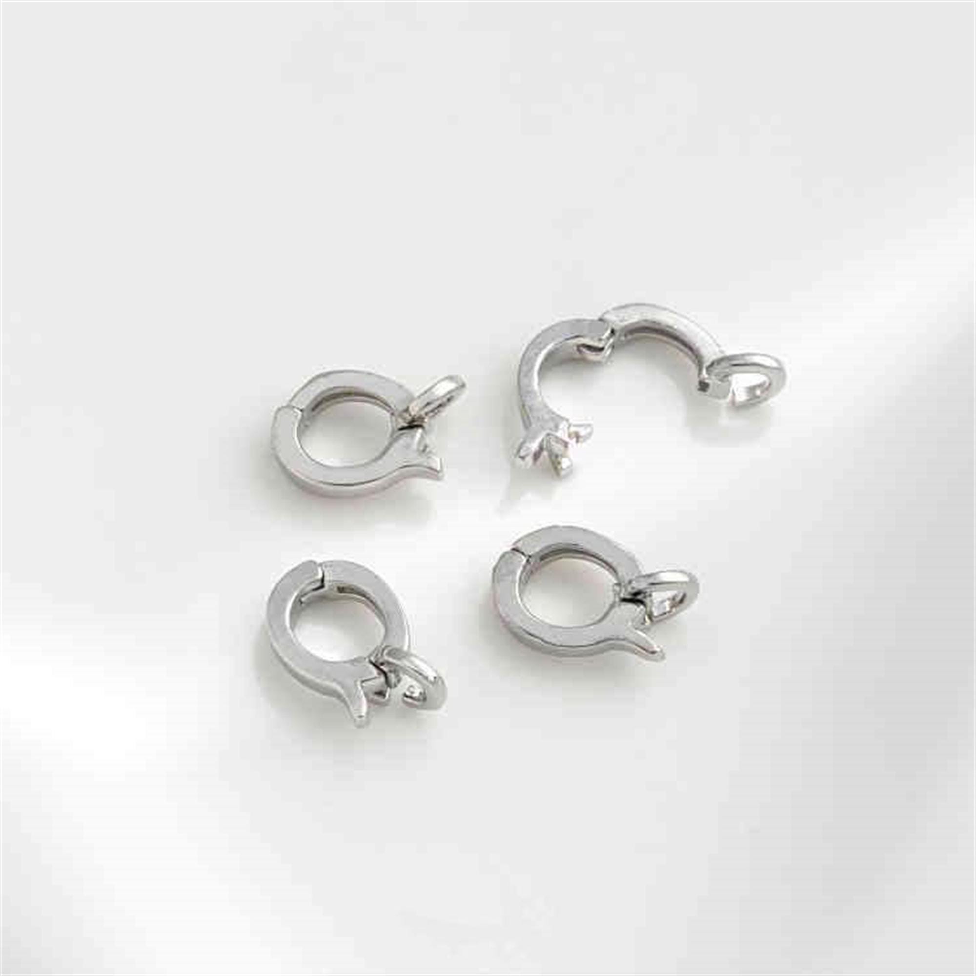 14K Gold Plated Oval Clasp, Push Gate Clasp for Jewelry Making Supplies ...