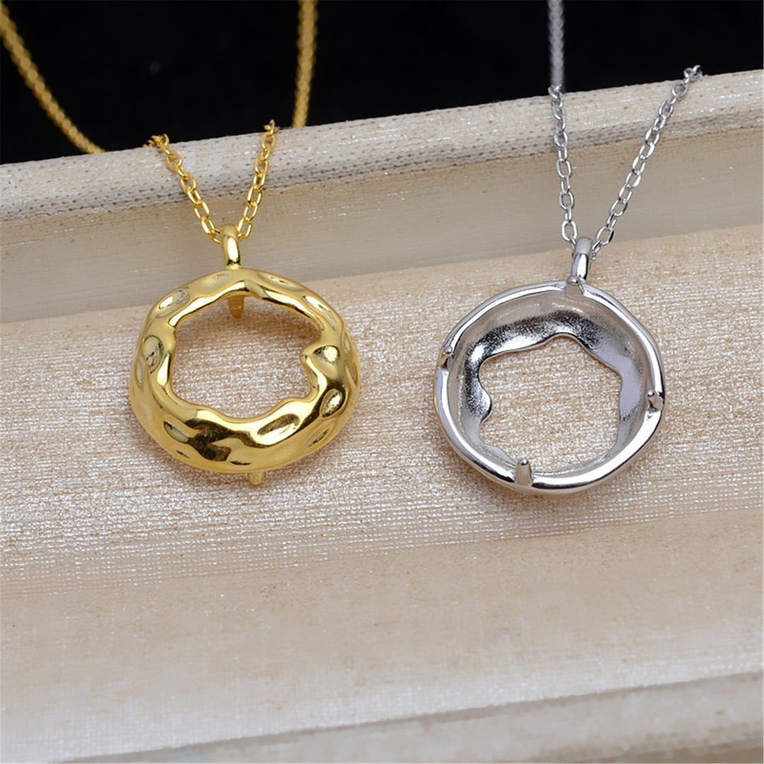 Sterling Silver Round Prong Bezel Jewelry Setting, Silver Round Blank ...