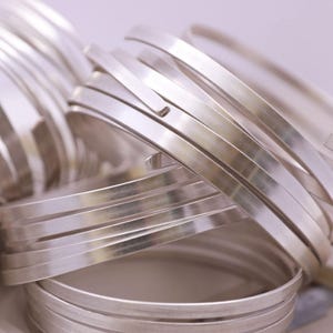 Sterling Silver Wire, S999 Silver Flat Wire for Jewelry Making Supplies ...