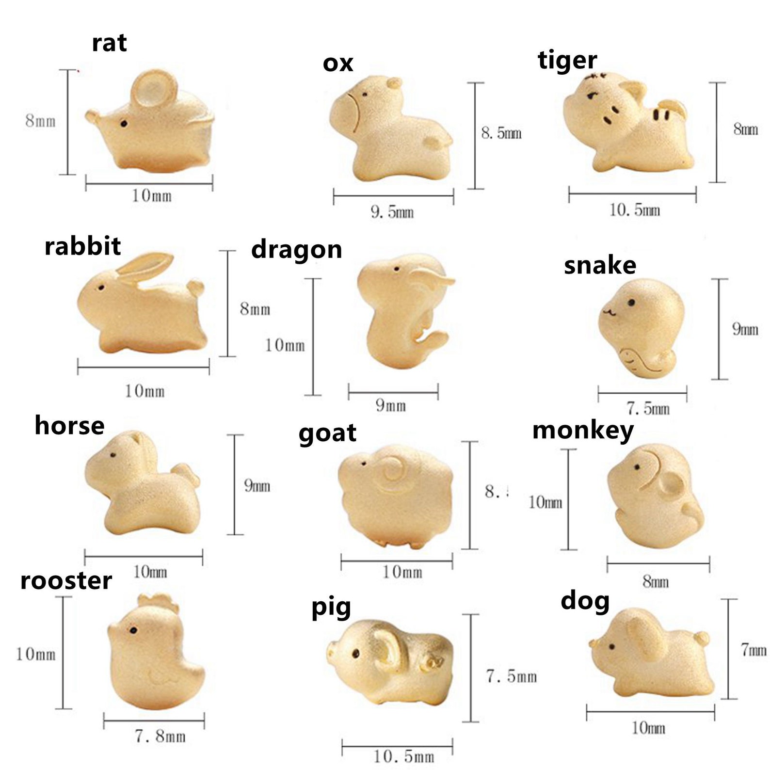 Sterling Silver Beads Sterling Silver Animals Beads S925 - Etsy