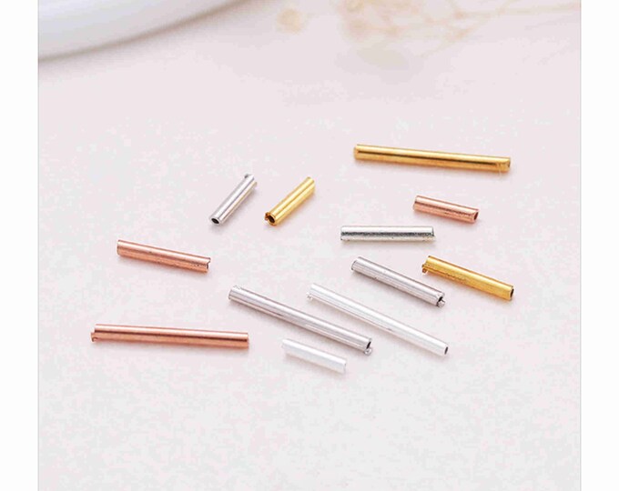 14K Gold Filled Straight Cut Tube Beads Gold Filled Tube - Etsy