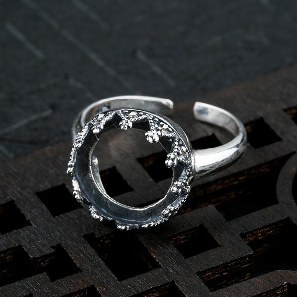 Silver Crown Ring - Etsy
