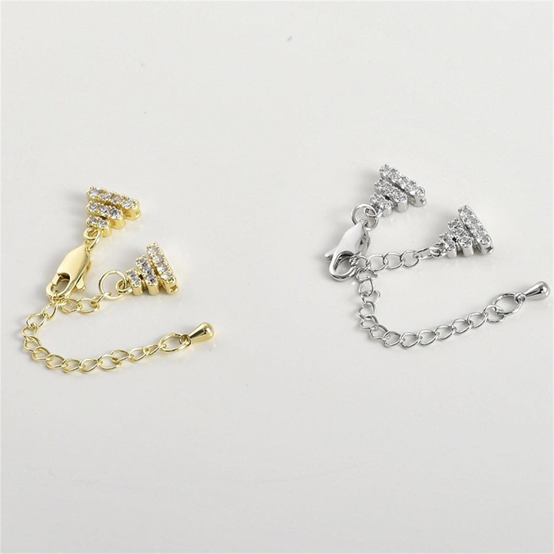 14K Gold Plated Triangle Cord End Caps, Leather Cord End Cap for ...
