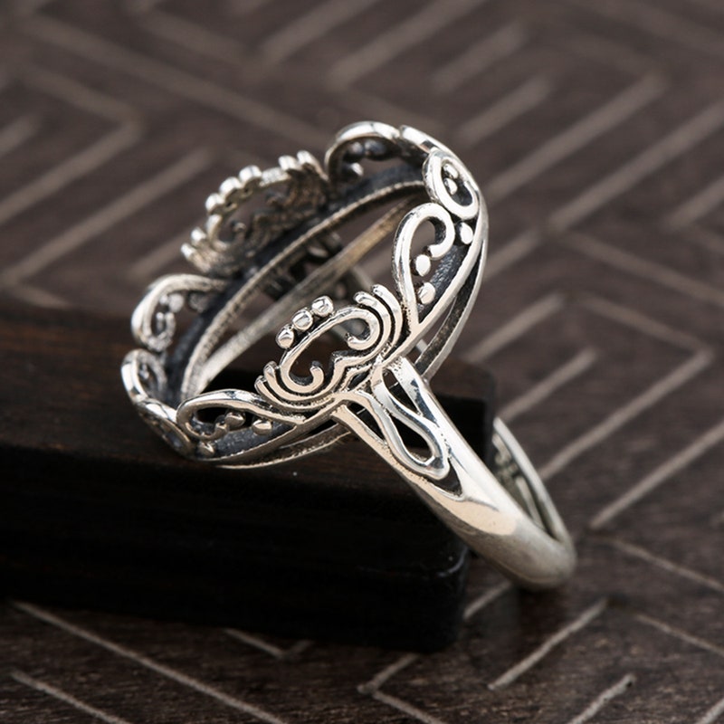Silver Ring Settings - Etsy