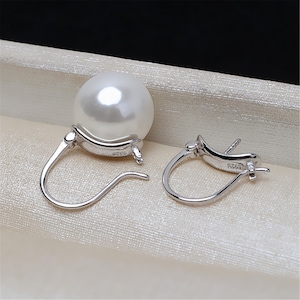Sterling Silver Leverback Earring Settings, 925 Silver Earring Hoops ...