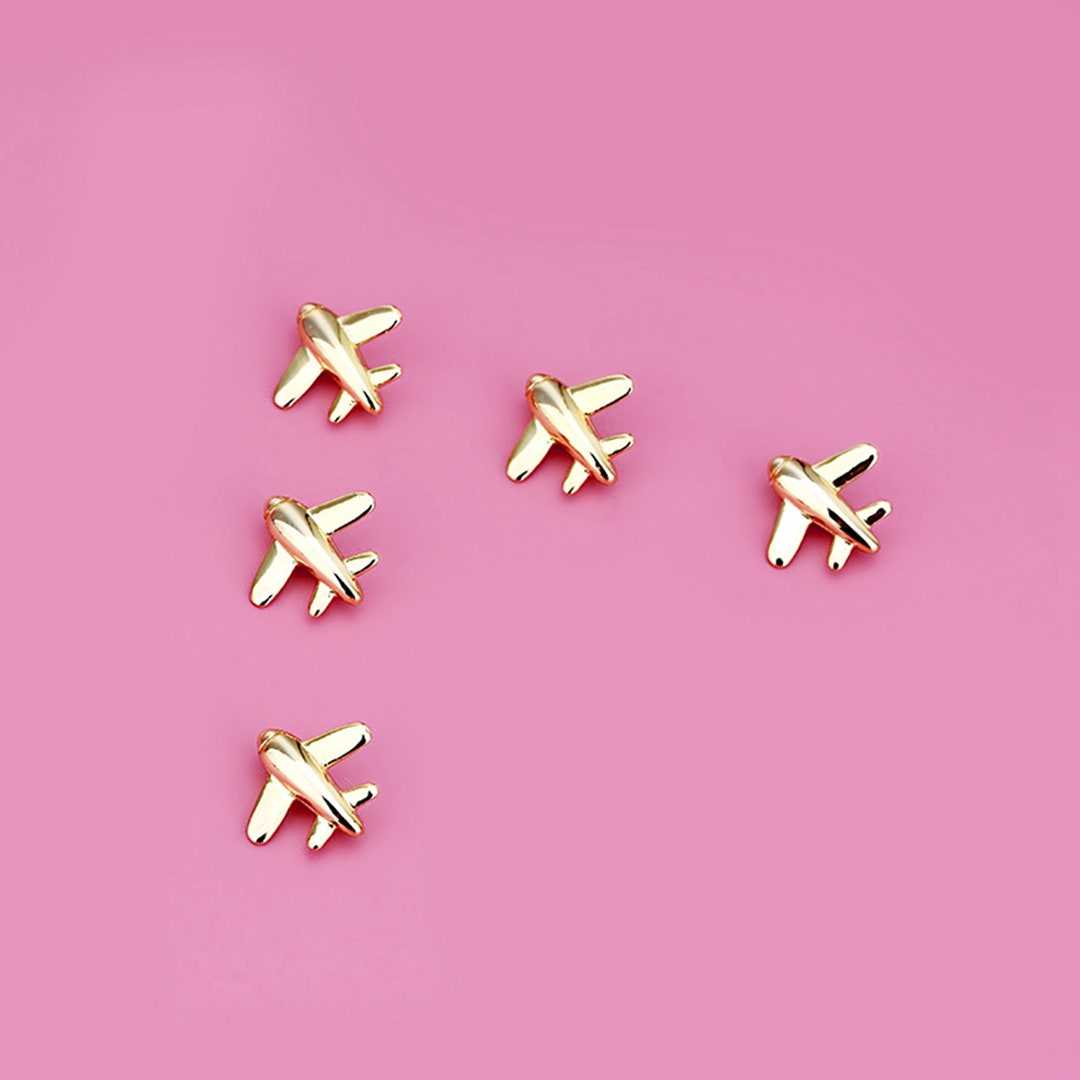 Sterling Silver Plane Beads, Airplane Bead, Aircraft Bead, Jet Bead ...