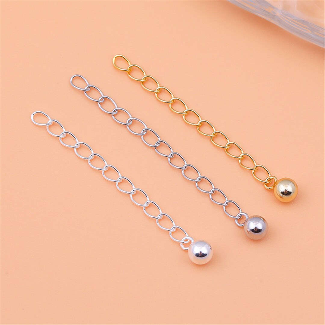 Sterling Silver Extension Chain,s925 Silver Cable Extender Chain for ...