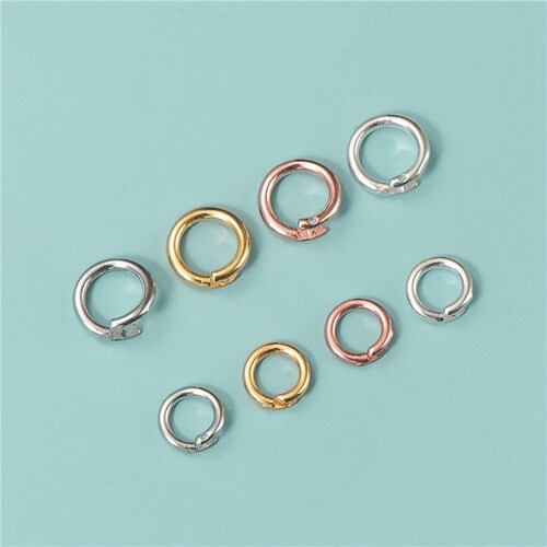 Sterling Silver Lock Jump Ringsopen Jump Rings6mm 8mm 10mm - Etsy